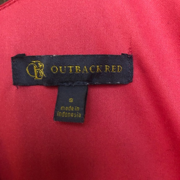 Outback Red | Dresses | Outback Red Lined Petalsleeve Short Red Dress S ...
